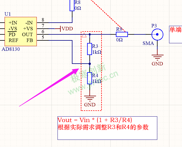 AD8130原理图PCB及如何使用经验分享 | 极寒钛博客网